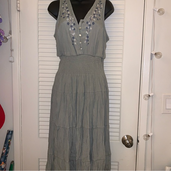 j gee | Dresses | J Gee Pretty Green Dress | Poshmark